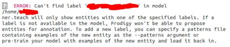 Cannot Find Label In Model When Trying To Train From Pre Annotated