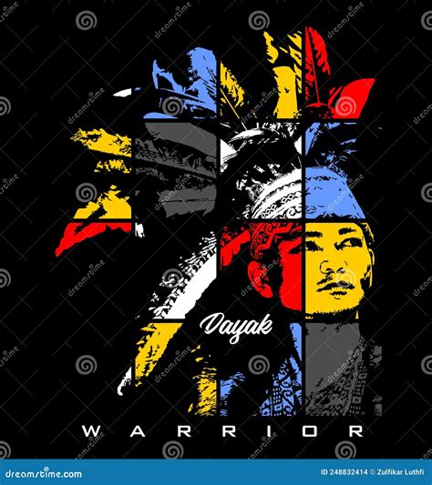 Dayak Shield Vector Illustration 260405642