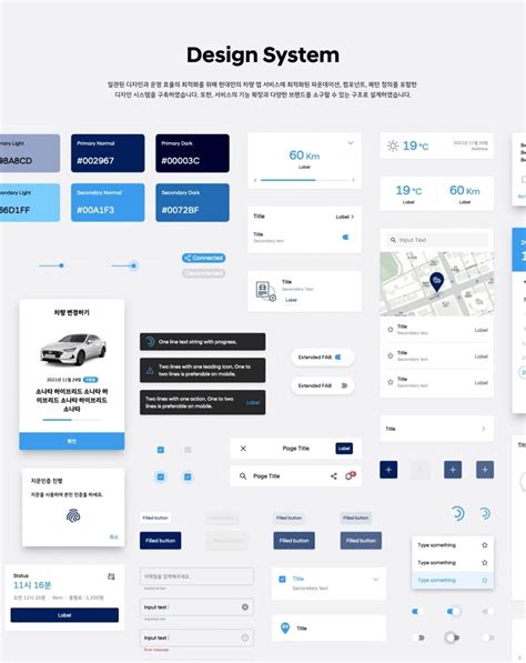 Hyundai Connected Car Service App Design