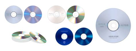 사실적인 Dvd 고속 또는 Cd 디스크 의 세트 격리 또는 컴팩트 디스크 사실적 스토리지 디스크 개념의 스택 Eps 10 벡터 쉽게 수정 콤팩트 디스크에 대한 스톡 벡터