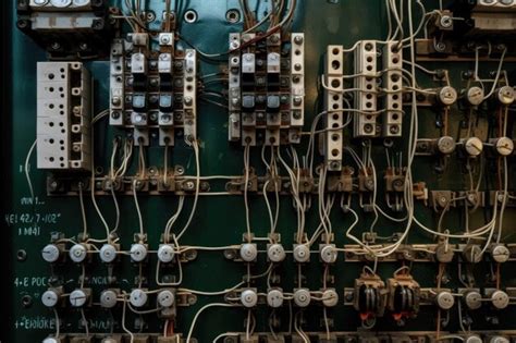 Premium Photo Macro Shot Of An Electrical Panel With Intricate