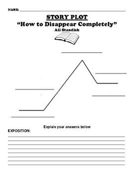 How To Disappear Completely Story Plot Worksheet By Northeast Education
