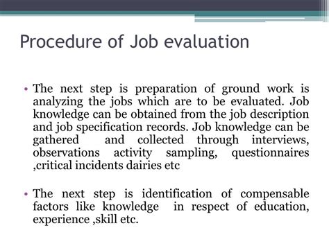 PPT Job Description And Job Evaluation PowerPoint Presentation Free Download ID 3056757