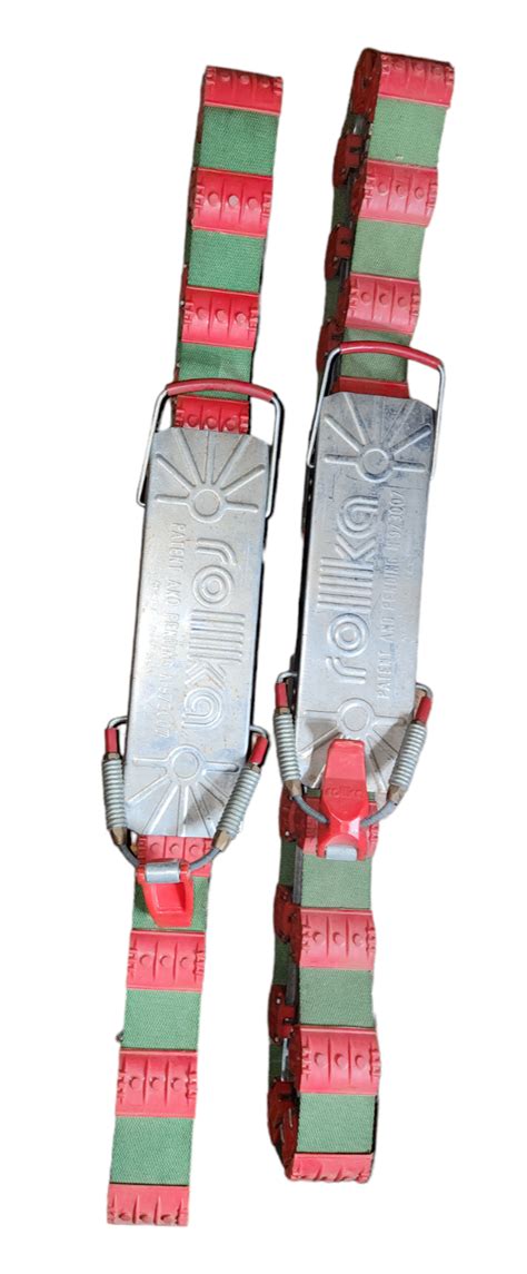 VINTAGE - ROLLKA GRASS SKI'S / Made by erbaski METAL NO SNOW PRACTICE ...