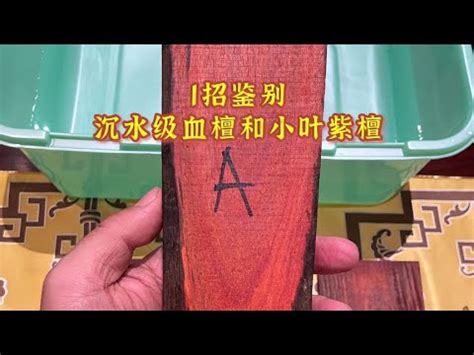 1招鉴别沉水级血檀和小叶紫檀沉水级血檀不多做不了大件家具 YouTube