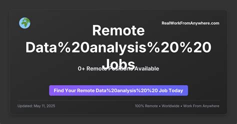 Remote Data Analysis Jobs Work From Anywhere