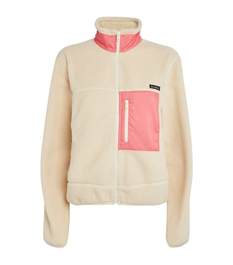 Womens Sporty And Rich Ivory Fleece Zip Up Sweatshirt Harrods Uk