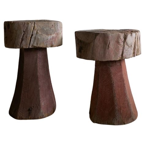 Swedish Support Logs For Traditional Scandinavian Log Houses Ca 1860