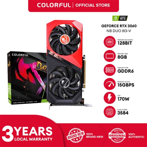 Colorful Geforce Rtx 3060 Nb Duo 8gb V And Igame Geforce Rtx 3060 Ultra W