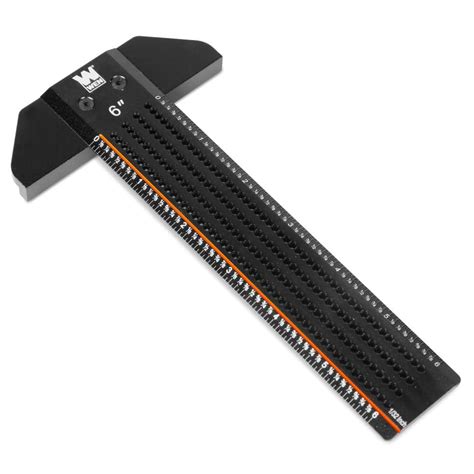 Wen 6 In T Shaped Marking Ruler Me806r The Home Depot