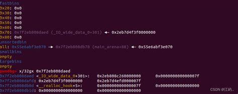 初学堆 Uaf漏洞及double Free 利用手法（libc223） Csdn博客