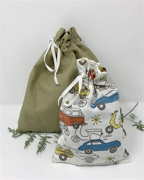 Small Size Drawstring Fabric Gift Bag NikkiDesigns