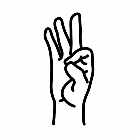 Communication Gesture Hand Alphabet Handicap Sign Language Icon
