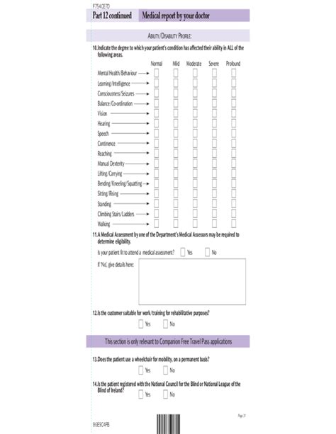 Disability Allowance Application Form Free Download