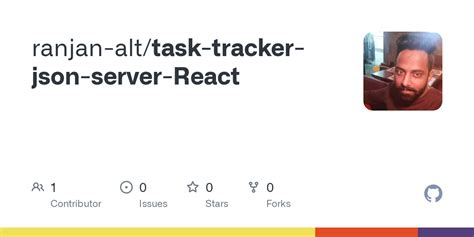 GitHub Ranjan Alt Task Tracker Json Server React
