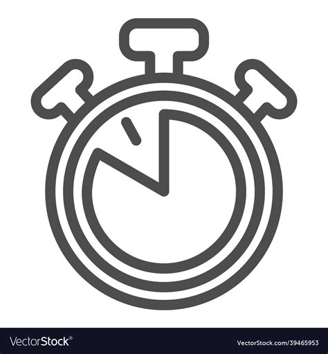 Stopwatch With Buttons 50 Seconds Timer Royalty Free Vector