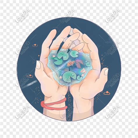 크리 에이 티브 Lotus 여름 손에 판타지 꿈 Png Png 일러스트 무료 다운로드 Lovepik