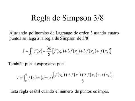 Curso Espacio Cajón Regla De Simpson 3 8 Correspondiente A Criticar