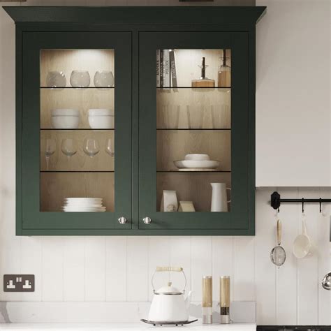 Chilcomb Fir Green In Frame Kitchen Fitted Kitchens Howdens