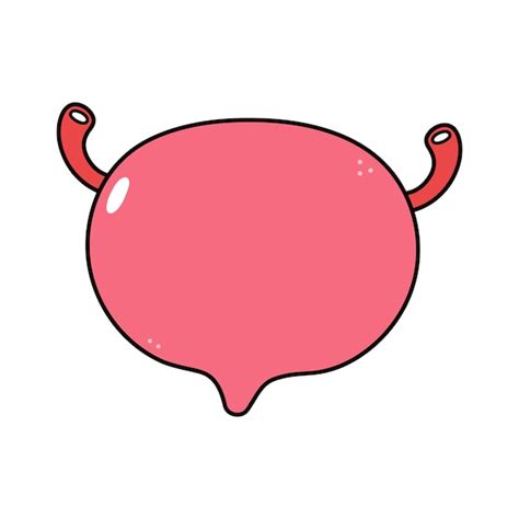Caractère De La Vessie Vecteur Dessiné à La Main Dessin Animé