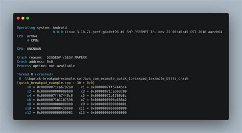 GitHub Woodemi Quick Breakpad A Cross Platform Flutter Plugin For C C ObjC Crash Report Via