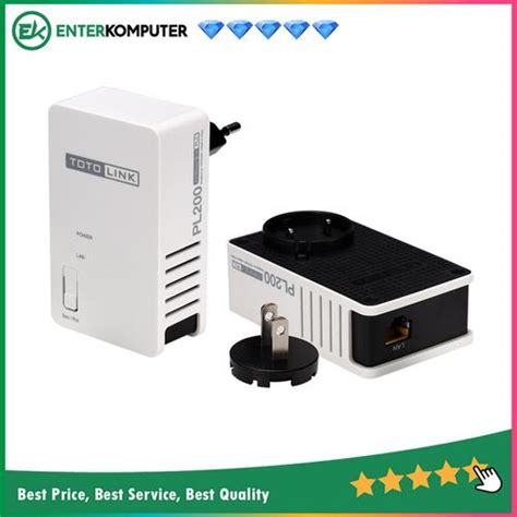 Promo TotoLink 200Mbps Power Line Adapter PL200 KIT Cicil 0 3x Jakarta Pusat Enter
