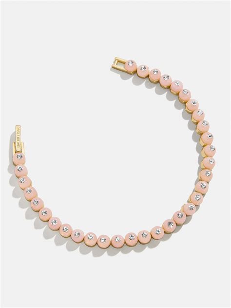 Brielle Bracelet Blush Beaded Tennis Bracelet Baublebar