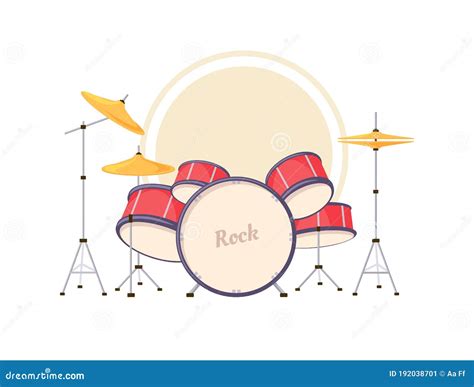 Cartoon Drums Musical Drum Instruments Music Instrument Vector