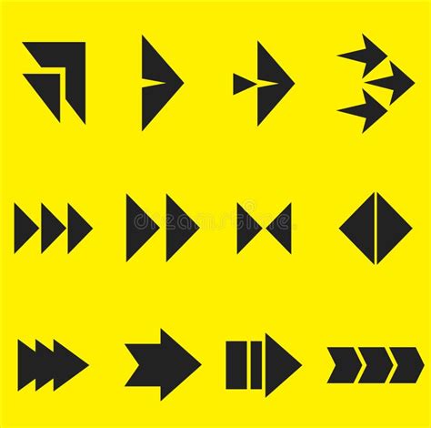 Arrow Sets Stock Vector Illustration Of Direction Colors 10827610