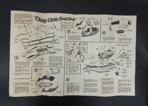Chitty Chitty Bang Bang Aurora Model Kit A Couple Parts Missing Listed Below 4658318304