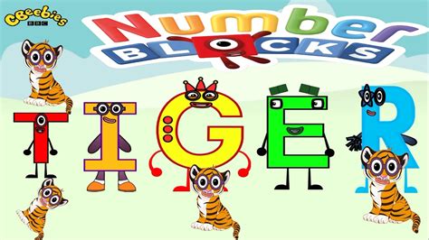 Numberblocks Intro Song But Tiger Spelling Blocks Tiger Blocks Alphabet Song Alphabet Tiger