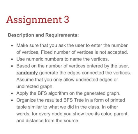 Solved Assignment 3 Description And Requirements • Make