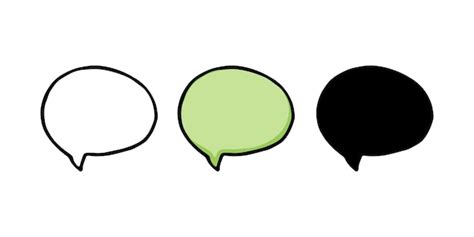 Premium Vector Dialog Cloud Communication Doodle Linear Cartoon