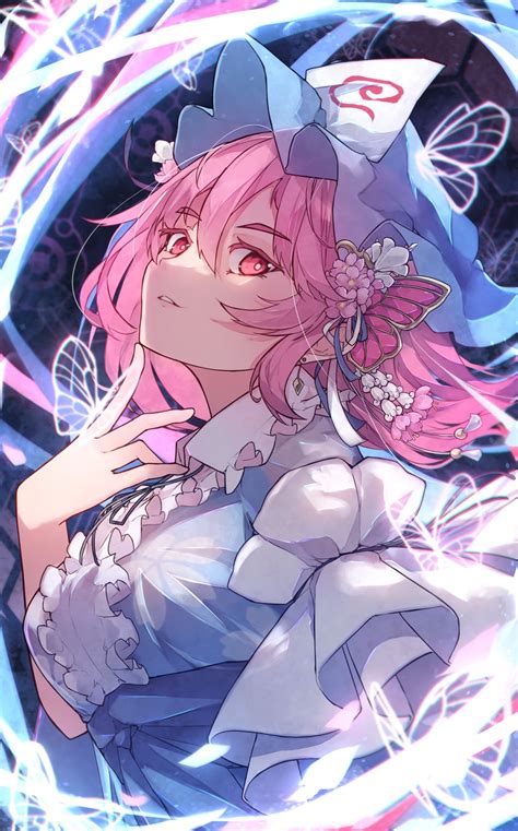 Saigyouji Yuyuko Touhou Drawn By Chirorucheese Roll Danbooru