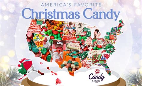 Creates Map Highlighting Most Popular Christmas Candy By State Snack Food