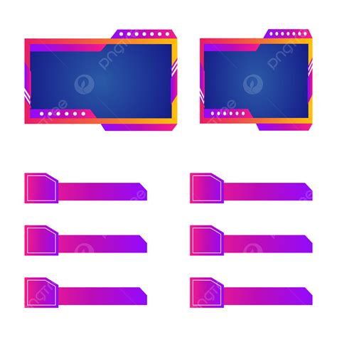 Paneling Clipart Transparent PNG Hd Twitch Stream Panels Pack Designs Transparent Background