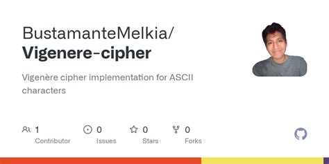 Github Bustamantemelkiavigenere Cipher Vigenère Cipher