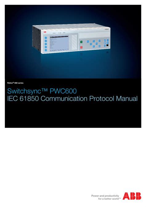 Pdf Switchsync™ Pwc600 Iec 61850 Communication Protocol · Pdf