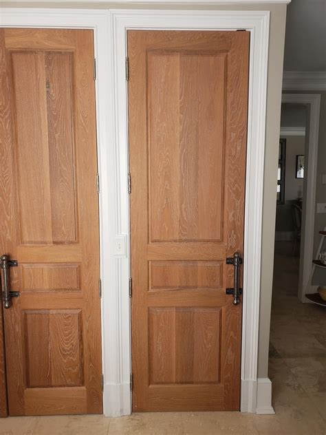 Three Panel Solid Interior Door Solid Doors Custom Wood Doors Pantry Doors Pocket Doors