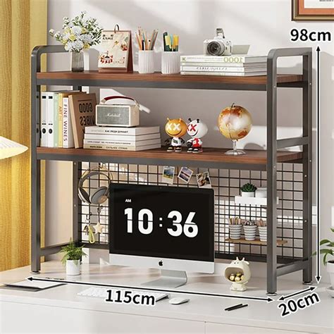 Книжный шкаф с сеткой многослойная книжная полка полка из кованого железа большой емкости