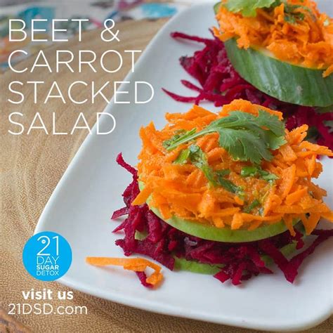 21dsd Recipe Beet And Carrot Stacked Salad The 21 Day Sugar Detox By