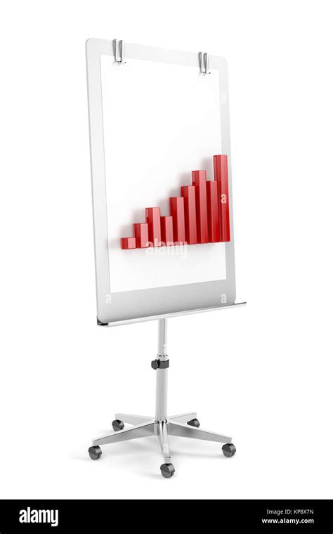 Flip Chart With Bar Chart Stock Photo Alamy