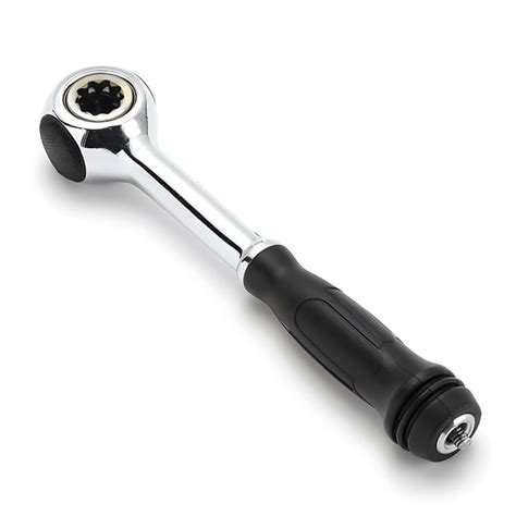 Premium Photo Swivel Socket With Black Plastic Handle And Chrome