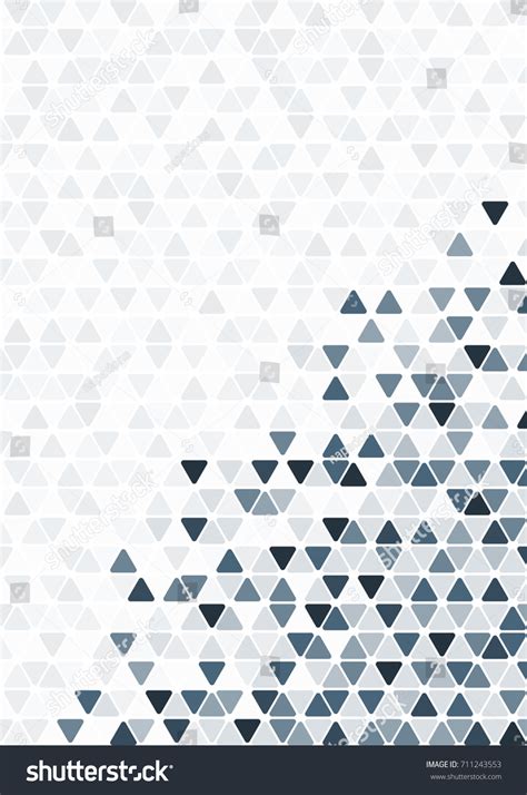 Abstract Blue Triangle Pattern Background Wallpaper Stock Vector