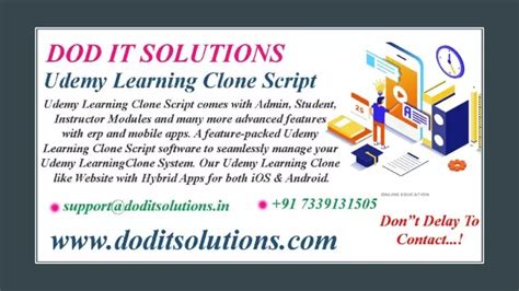 Ppt Readymade Udemy Clone System Dod It Solutions Powerpoint