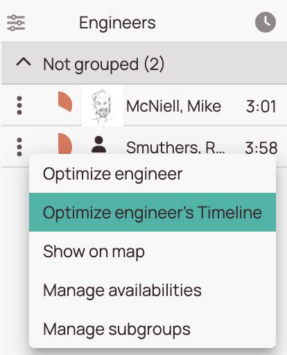 Optimize Engineers Timeline Fieldcode Manual