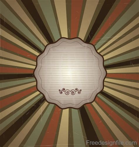 레트로 빈티지 배경 벡터 디자인 Eps Uidownload