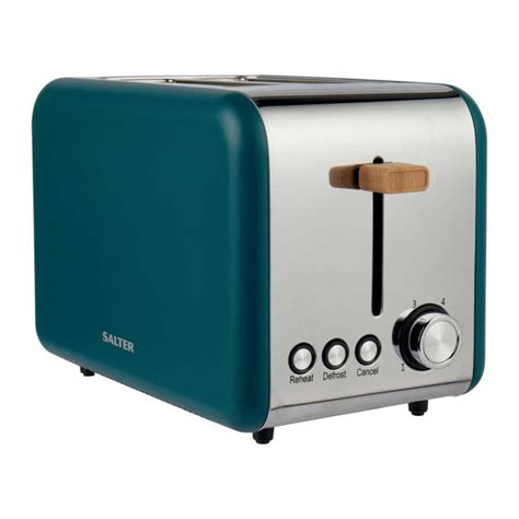 Salter Elder 2 Slice Toaster Teal J Harries Ltd