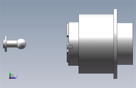 5飞机调姿用球头锁紧装置solidworks 2014模型图纸下载 懒石网