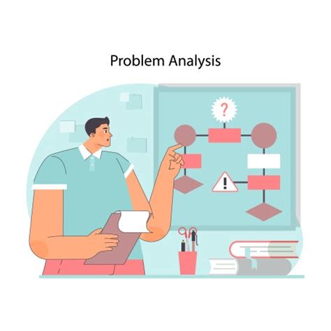 Solution Evaluation Concept Flat Royalty Free Vector Image